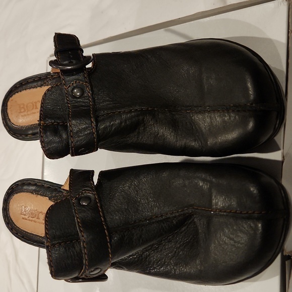 Born | Shoes | Womens Born Black Leather Slipon Shoes | Poshmark
